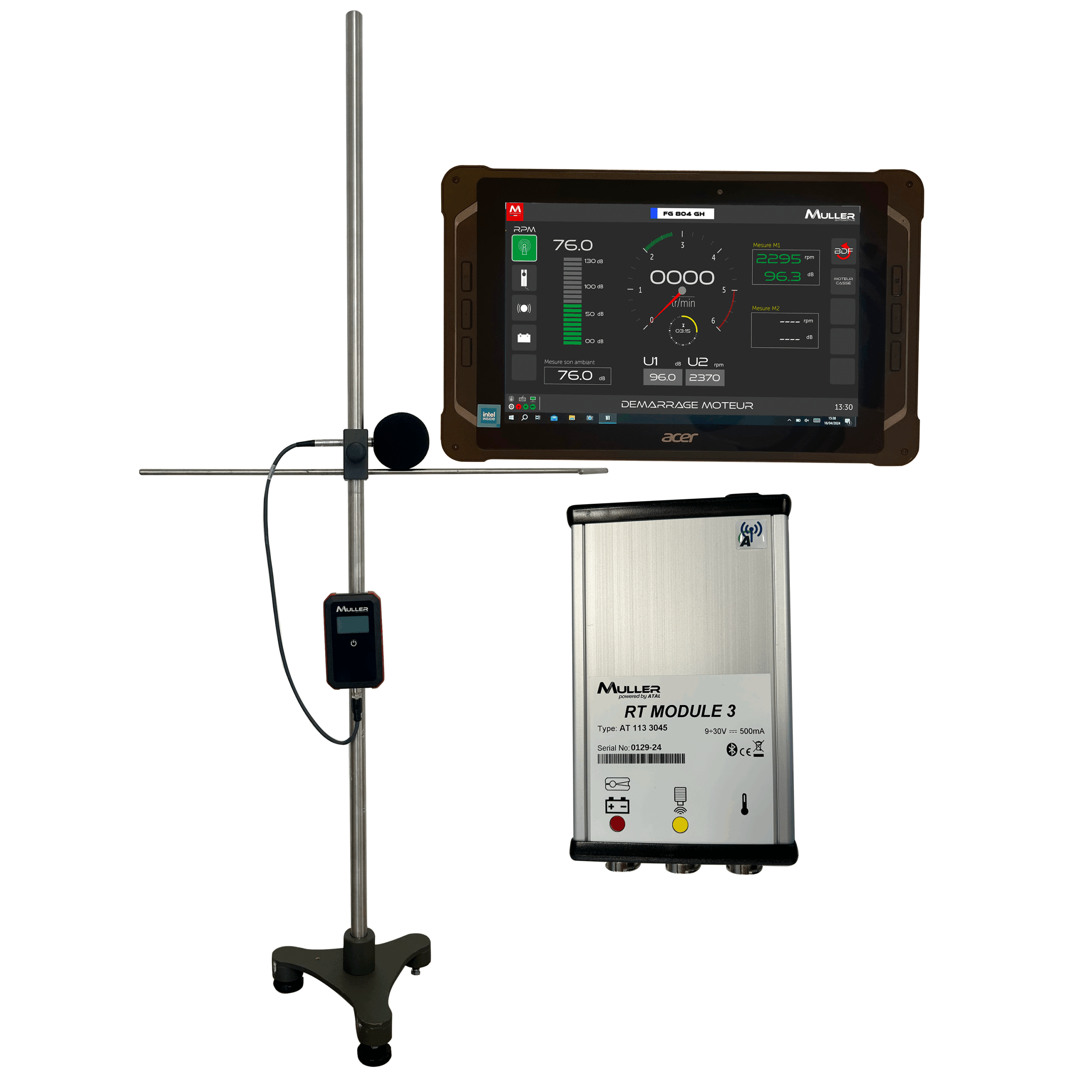 Sound level meter class 2 for 2/3 wheelers, quads vehicle inspection ...